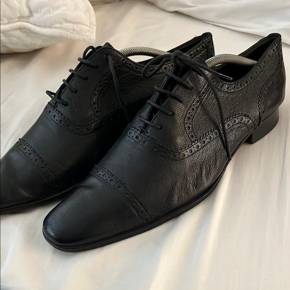 Bally | Shoes | Bally Black Oxford Shoes With Brogue Detailing | Poshmark